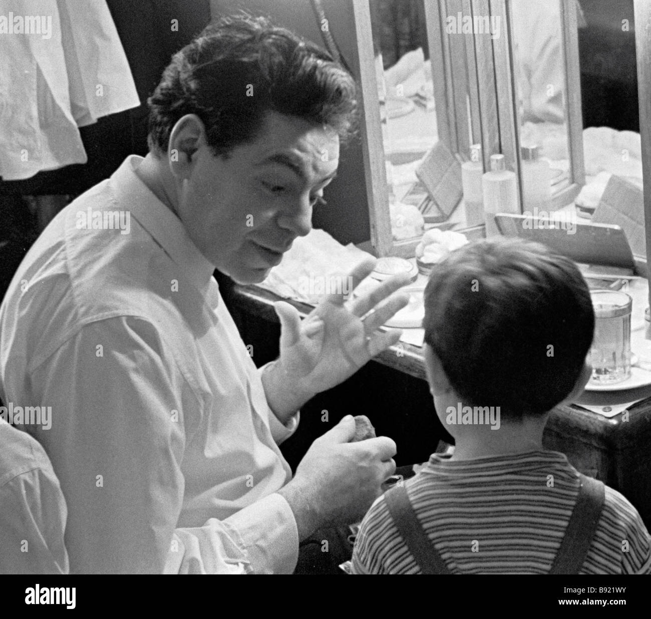 Comedian Arkady Raikin left with his nephew right Stock Photo - Alamy