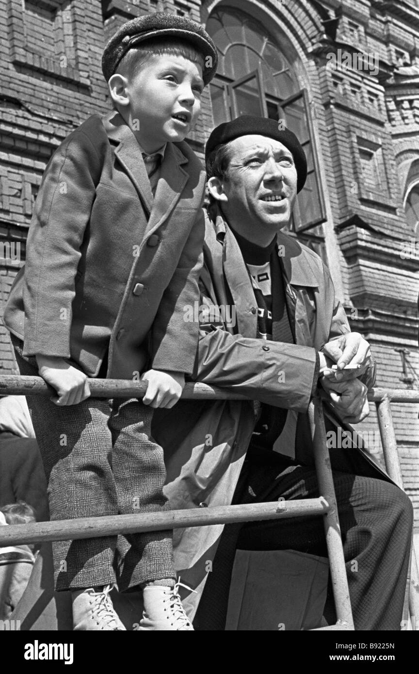 Yury Nikulin People s Artist of the USSR with his son Maxim in Red ...