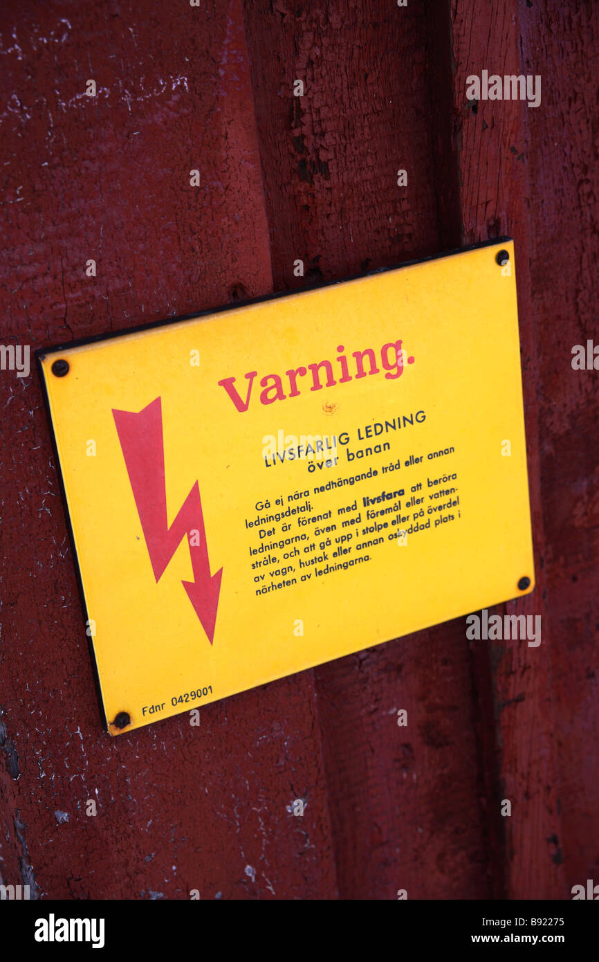 Warning sign Sweden Stock Photo - Alamy
