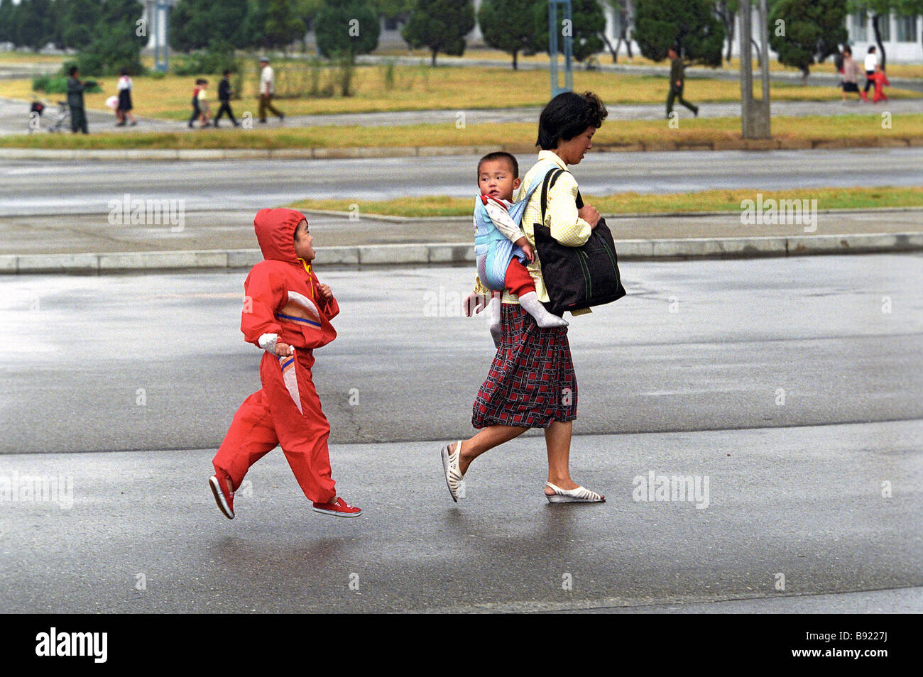 The Quangbok Avenue in Pyongyang Stock Photo - Alamy