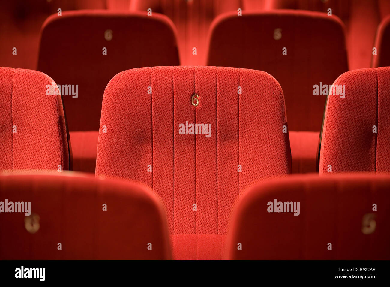 Red orchestra chair hi-res stock photography and images - Alamy