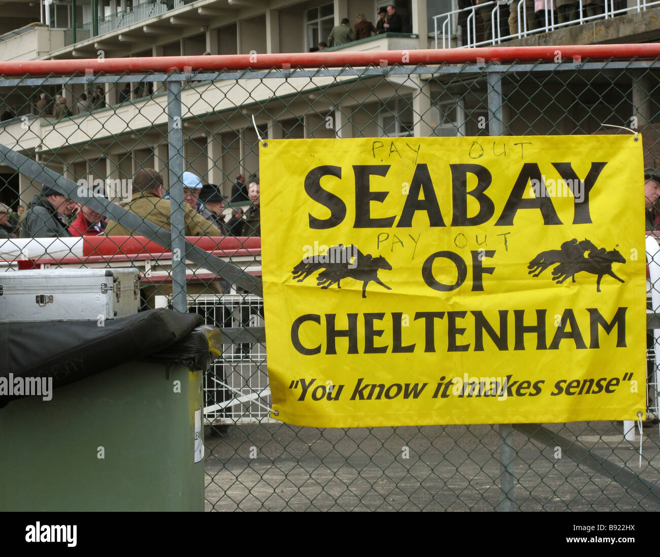Cheltenham festival sign horse hi-res stock photography and images - Alamy