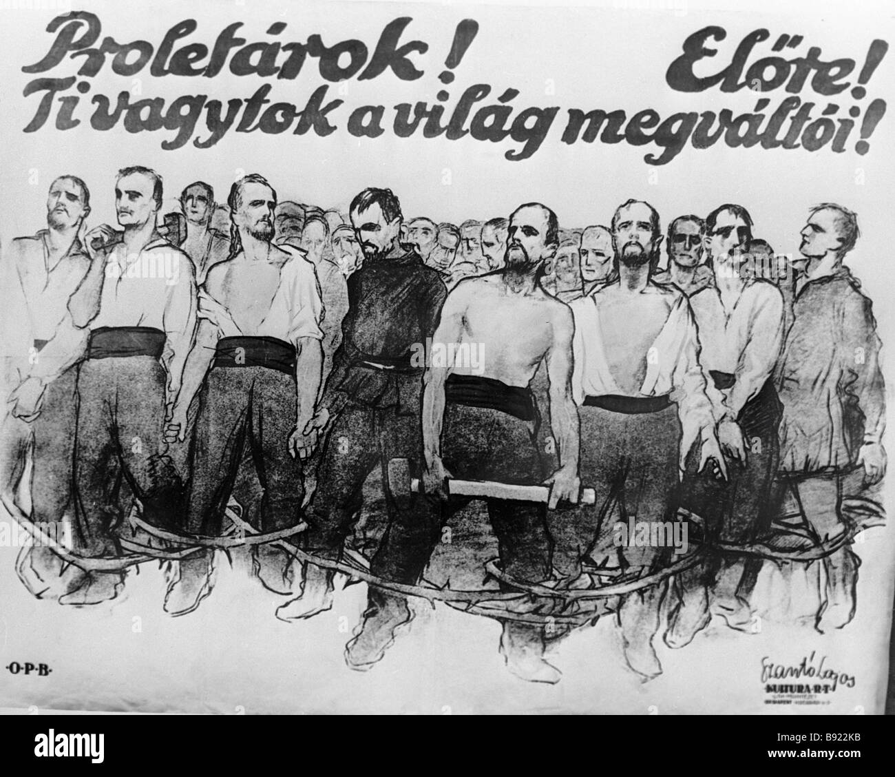 A reproduction of the poster Proletarian Forward You are the World s ...