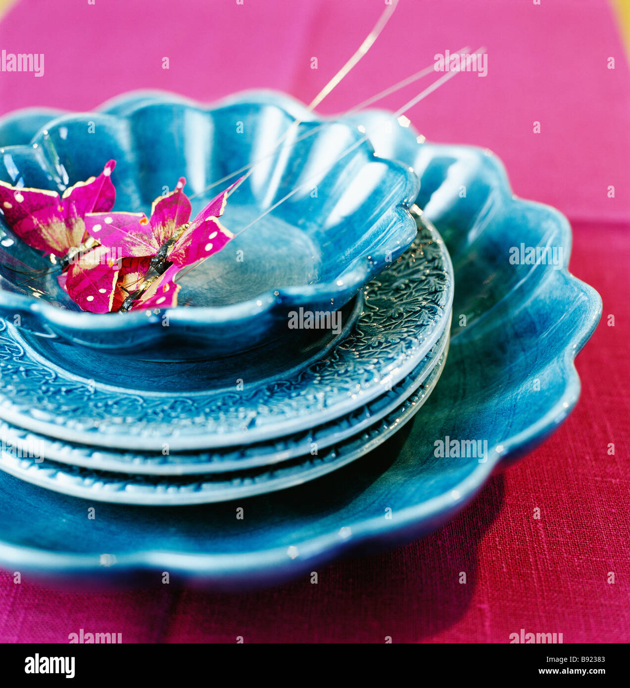 Blue plates Sweden Stock Photo - Alamy