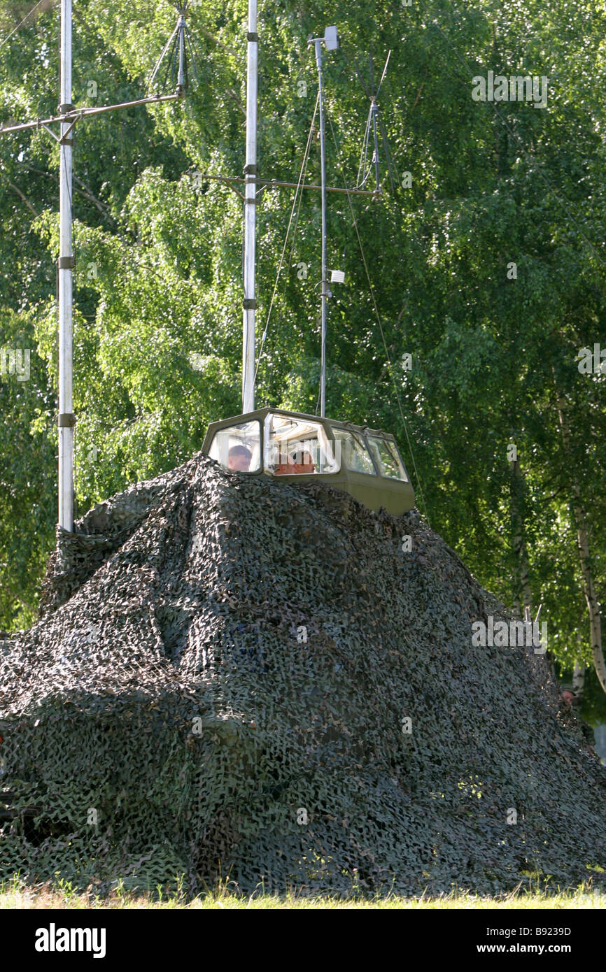 An observation post at the command post exercise Soyuznaya Bezopasnost ...