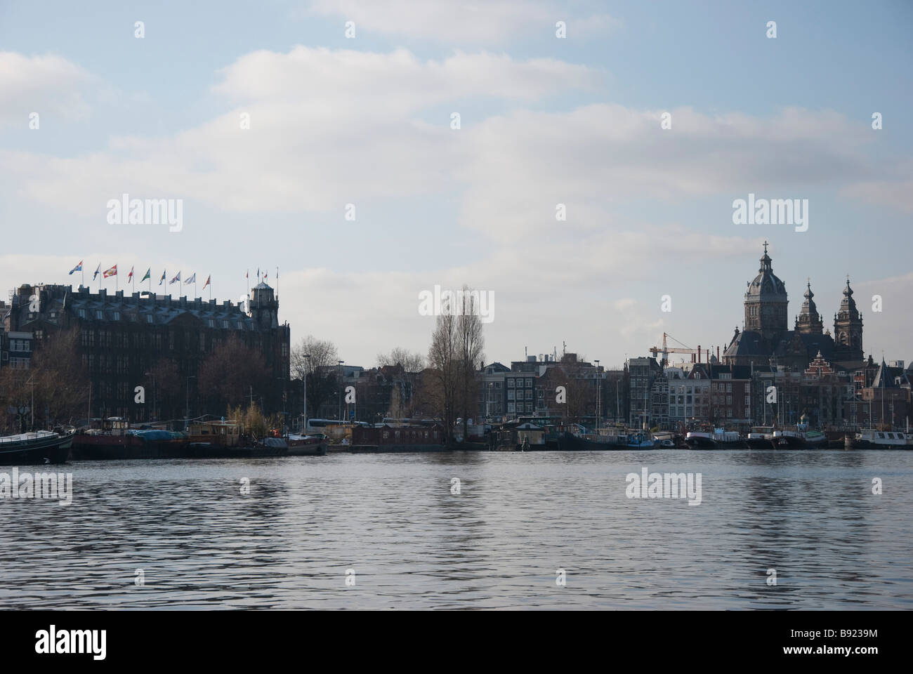 Central Amsterdam from East Dock Stock Photo - Alamy