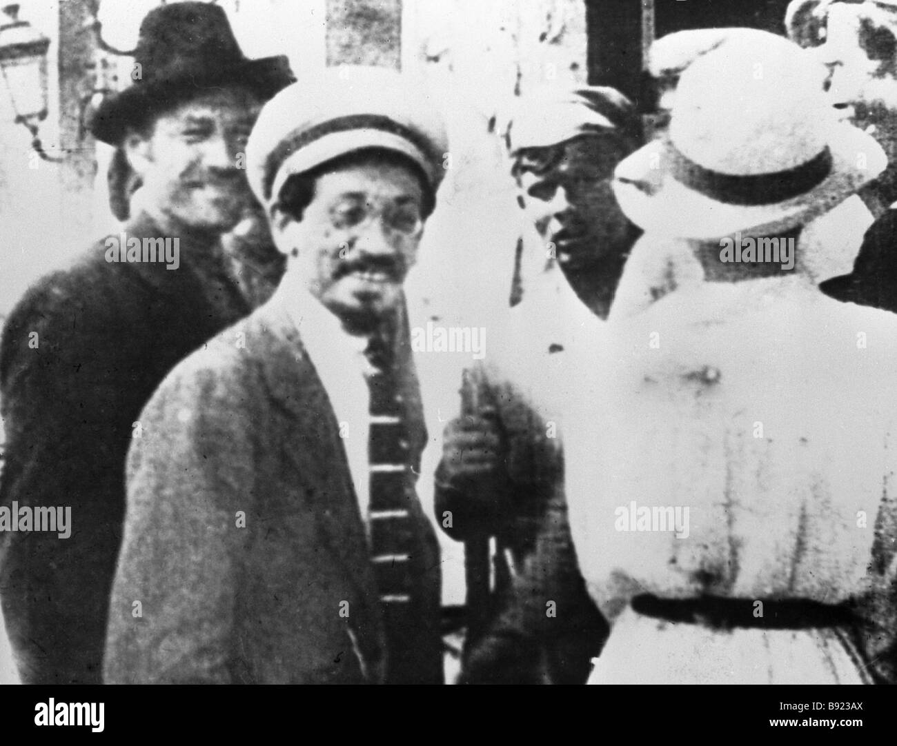 Soviet political leader Yakov Sverdlov second from left during the 1st ...