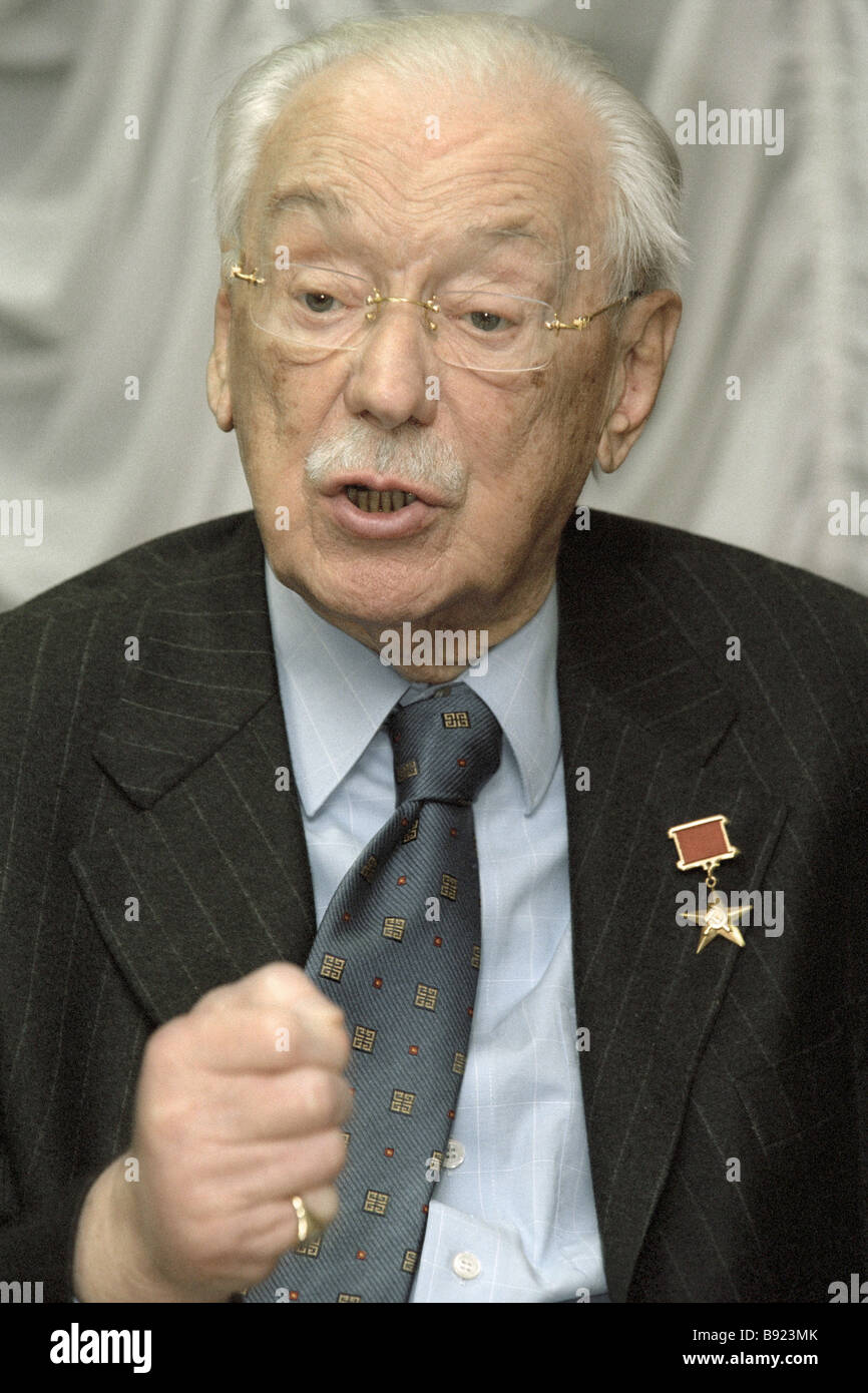 Sergei Mikhalkov poet and playwright Stock Photo - Alamy