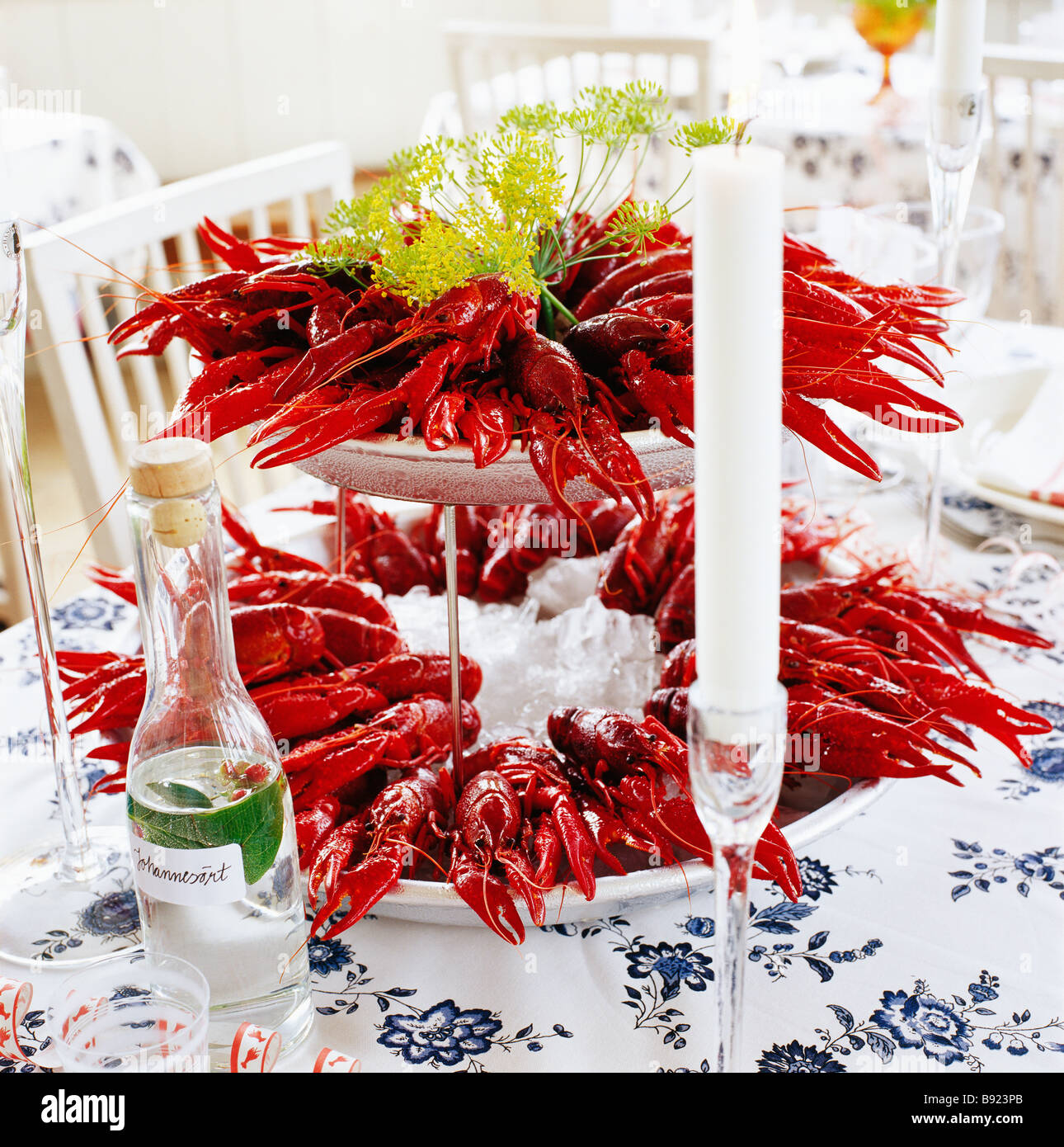 Crayfish party Sweden Stock Photo - Alamy