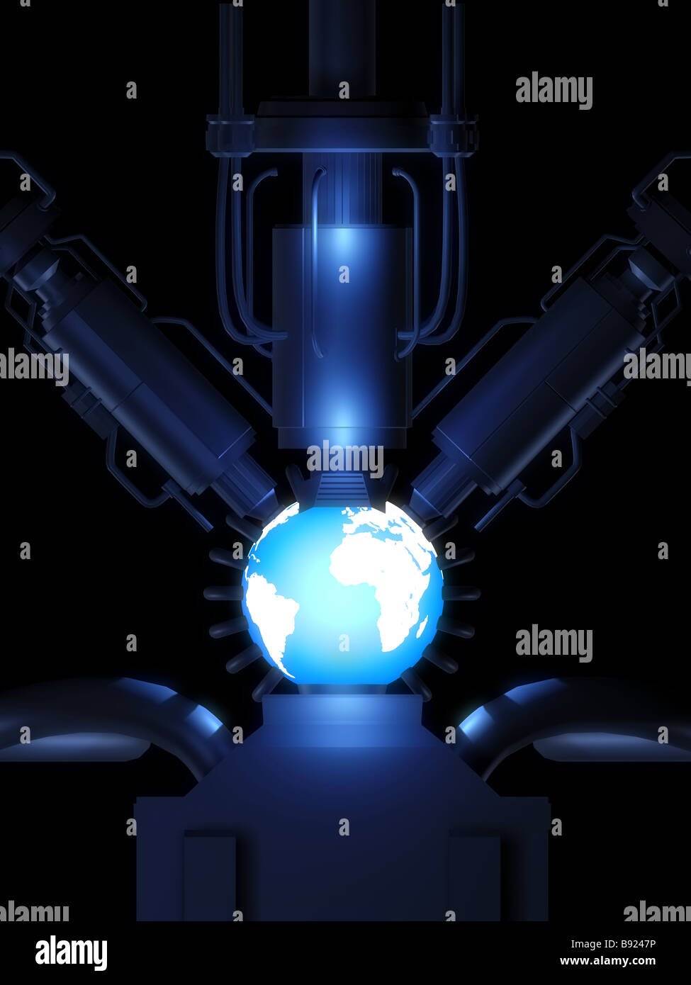 Futuristic illustration hi-res stock photography and images - Alamy