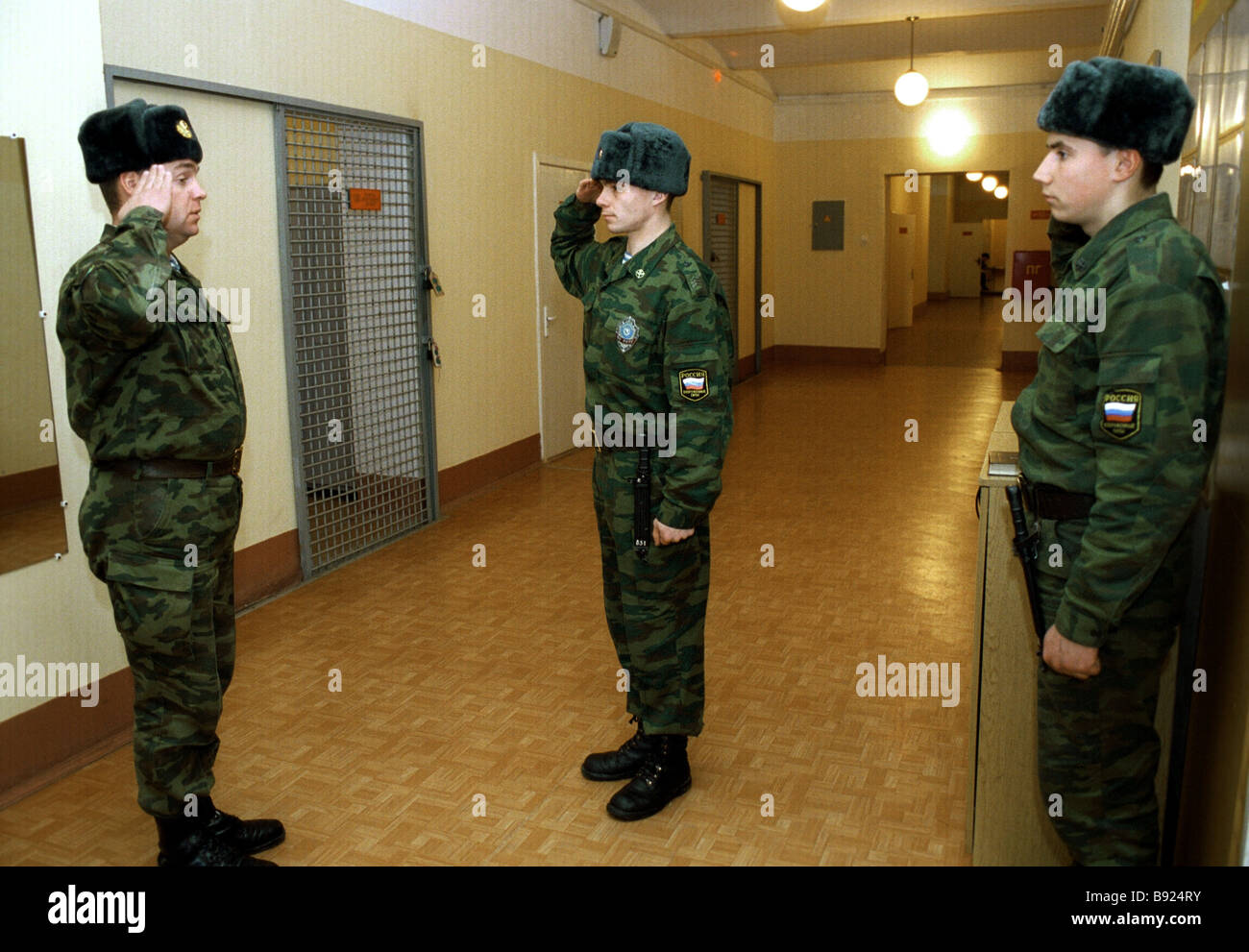 Company orderly sergeant makes morning report to company commander at ...