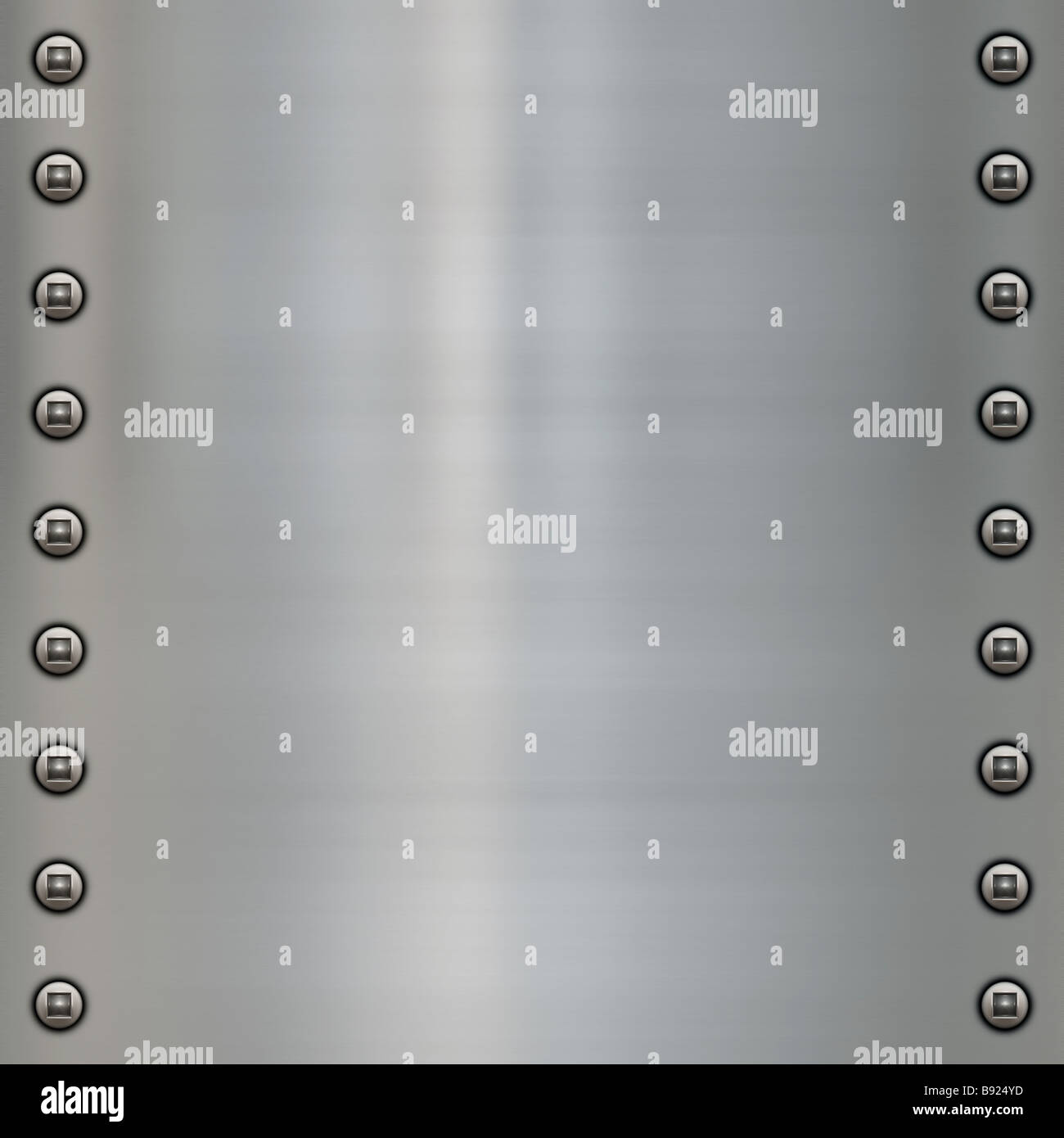 great image of steel or alloy metal with rivets Stock Photo - Alamy