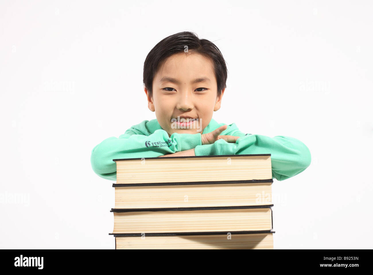Young Child in Study Stock Photo - Alamy