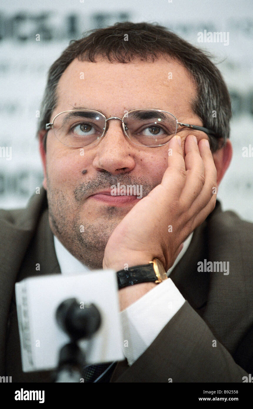 SPS representative Boris Nadezhdin attending the panel discussion ...