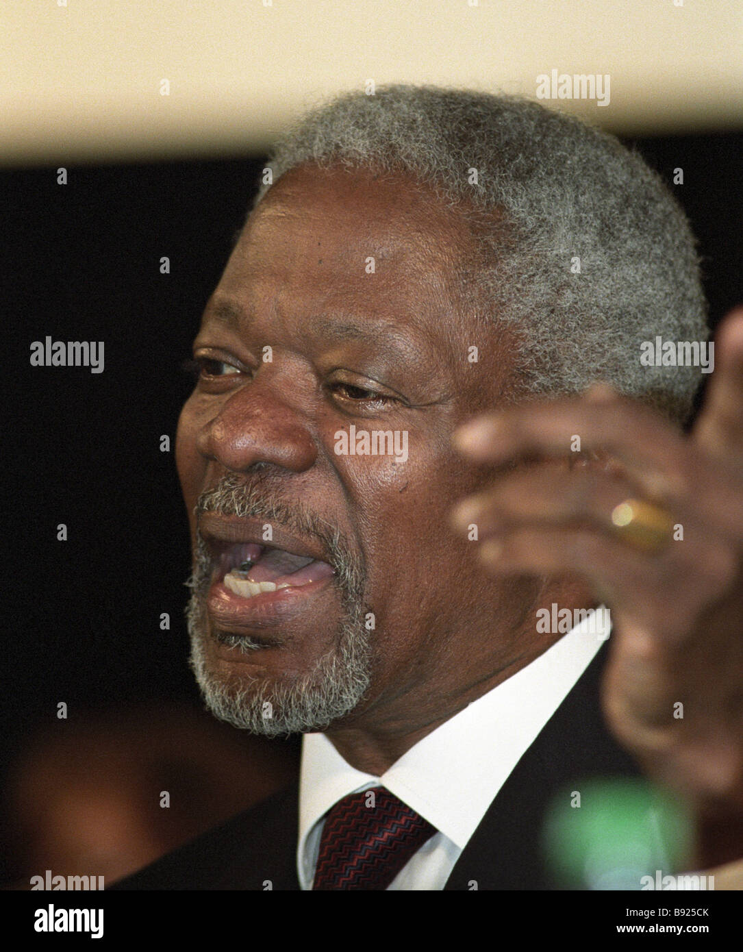 UN Secretary General Kofi Annan Stock Photo - Alamy