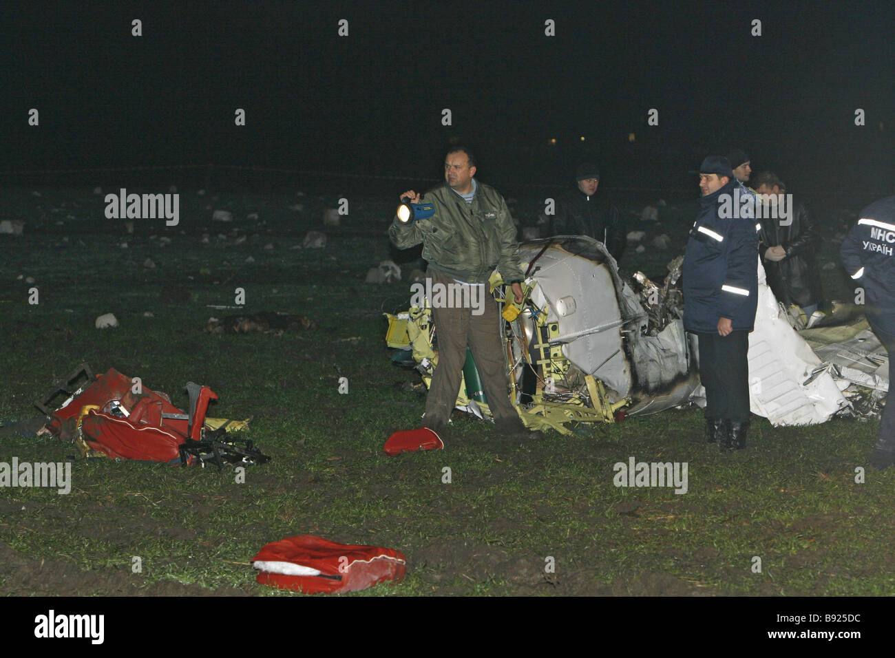 The site of the Beechcraft plane crash at Zhulyany Airport Kiev The ...