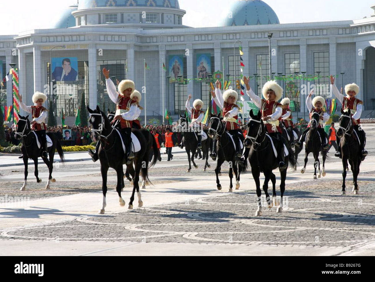 An Independence Day parade in Turkmenistan Stock Photo - Alamy