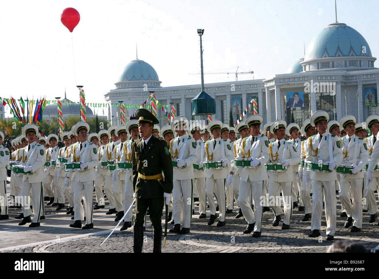 An Independence Day parade in Turkmenistan Stock Photo - Alamy