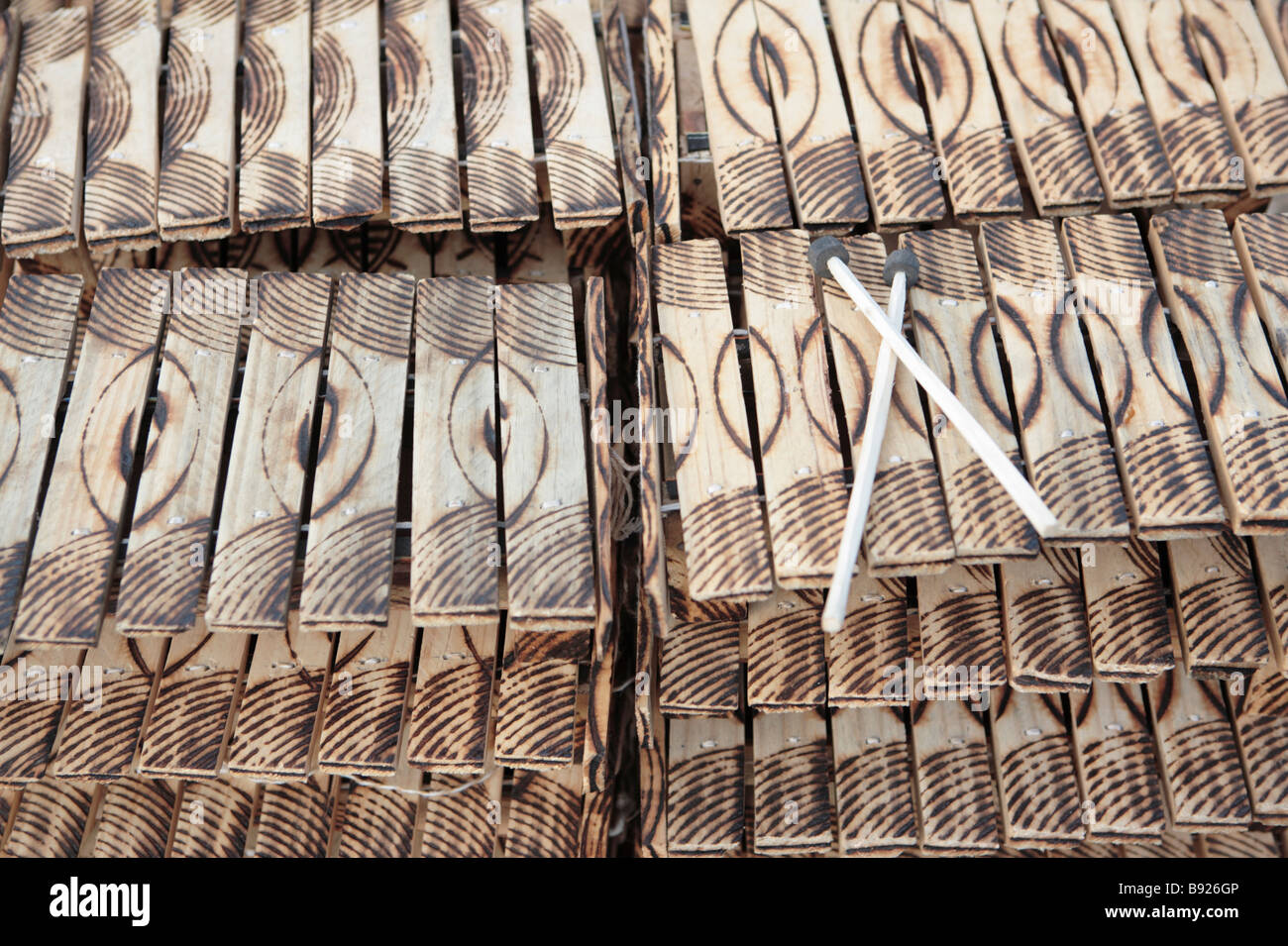 Wooden African Marimba Xylophone Grahamstown Eastern Cape Province ...