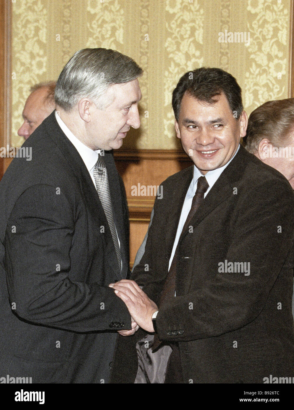 Russian Railroad Minister Nikolai Aksenenko left and Emergency ...