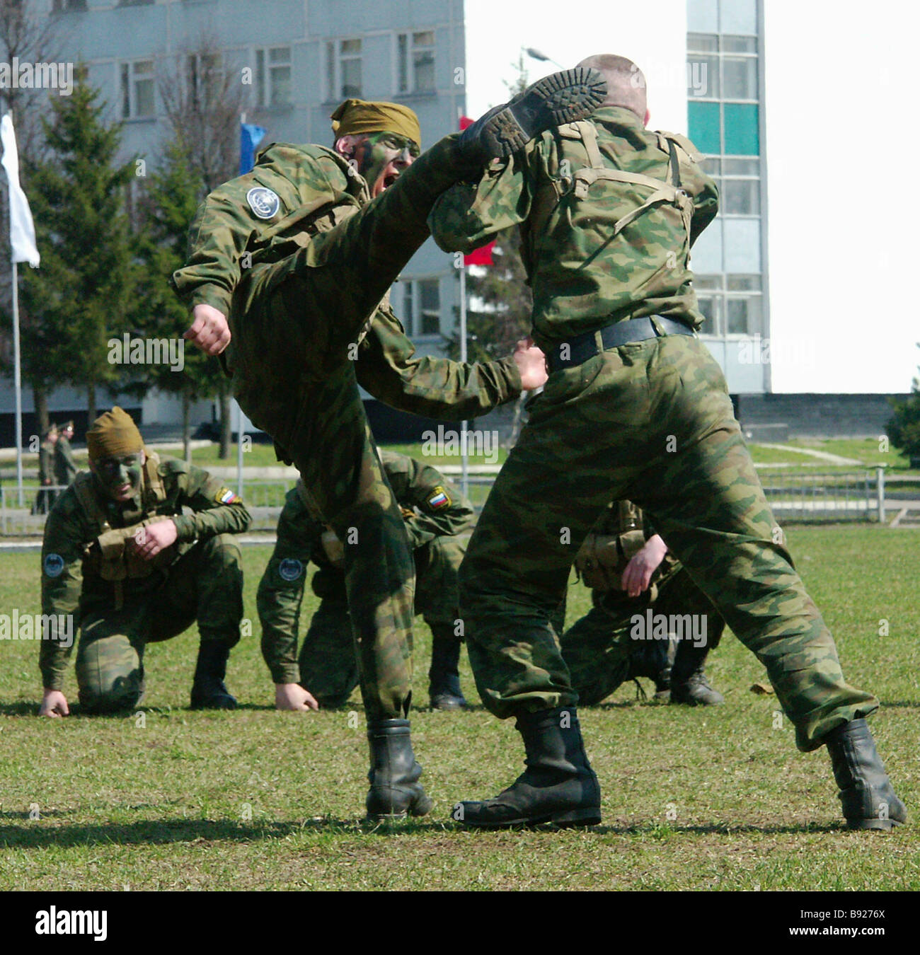Exhibition performance by the personnel of the 27th Guard s motorized ...