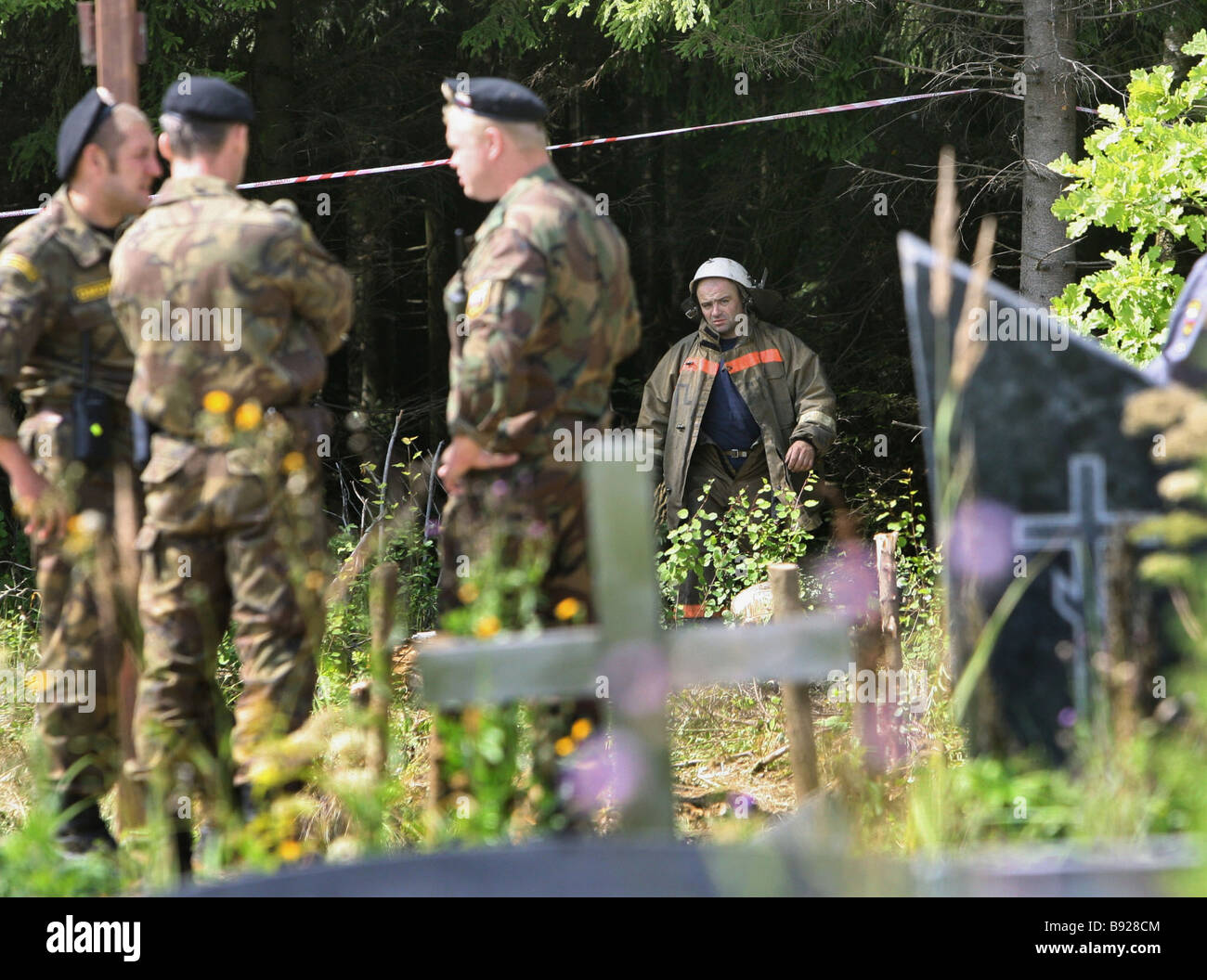 At the site of the Antonov An 12 cargo plane crash Stock Photo - Alamy
