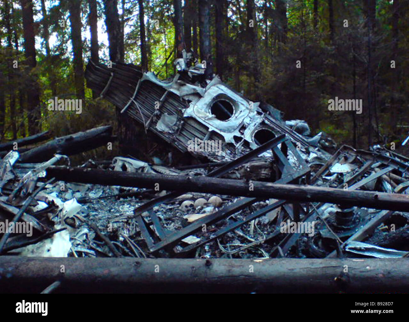 At the site of the Antonov An 12 cargo plane crash Stock Photo - Alamy