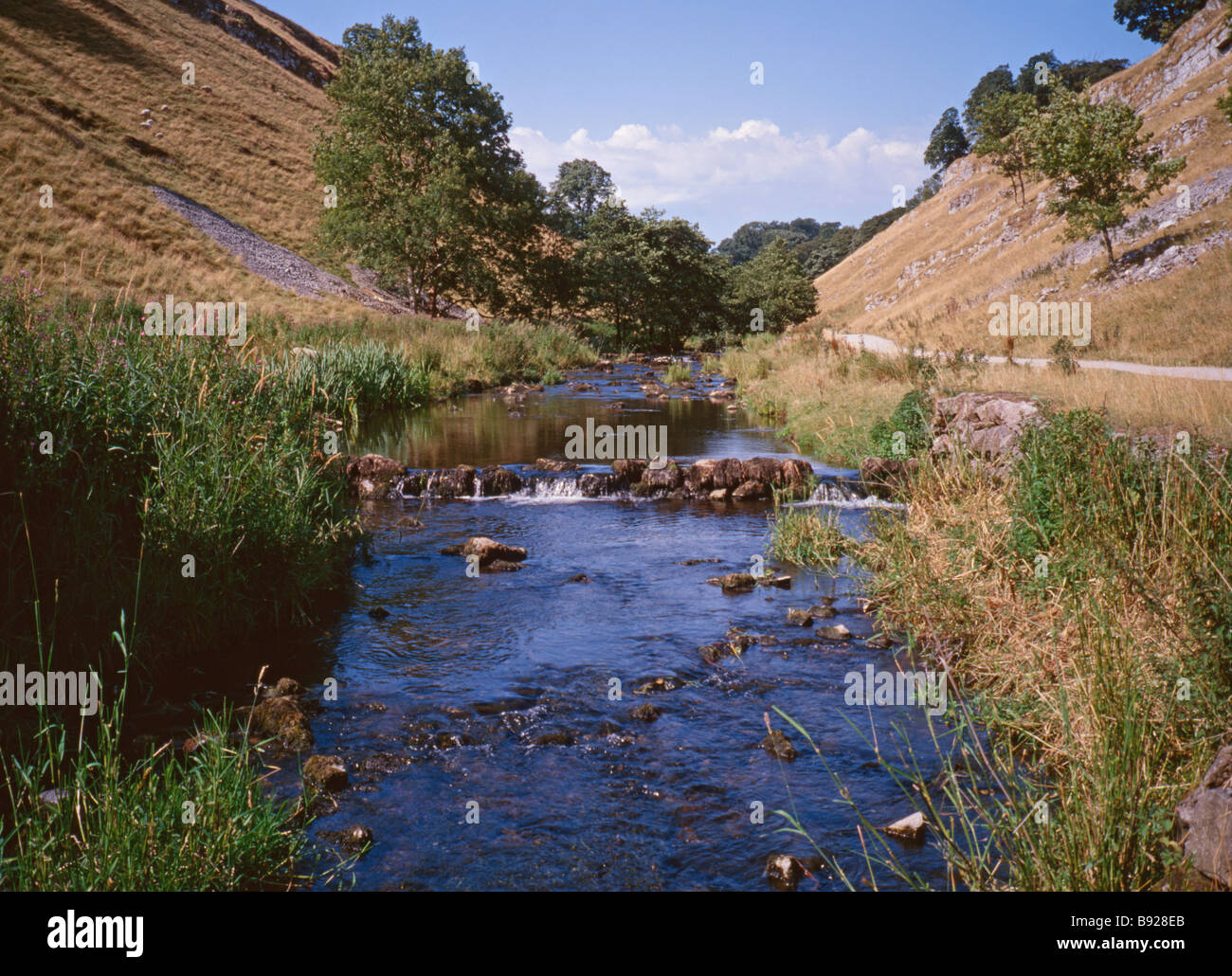 River Dove at Wolfscote Dale, Peak District National Park, Derbyshire ...