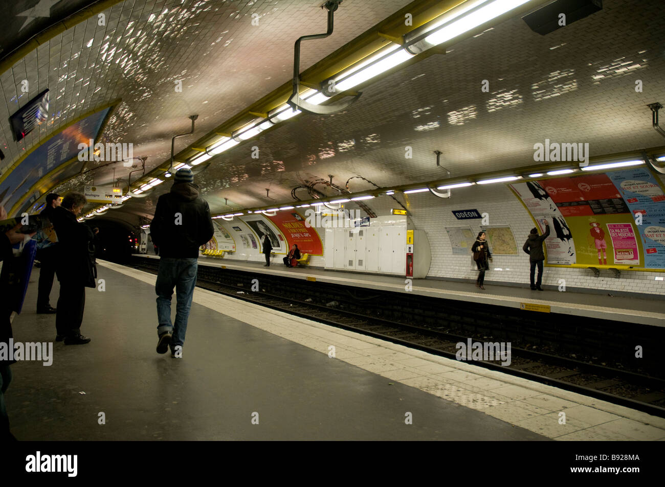 Paris Metro, Odeon stop Stock Photo - Alamy