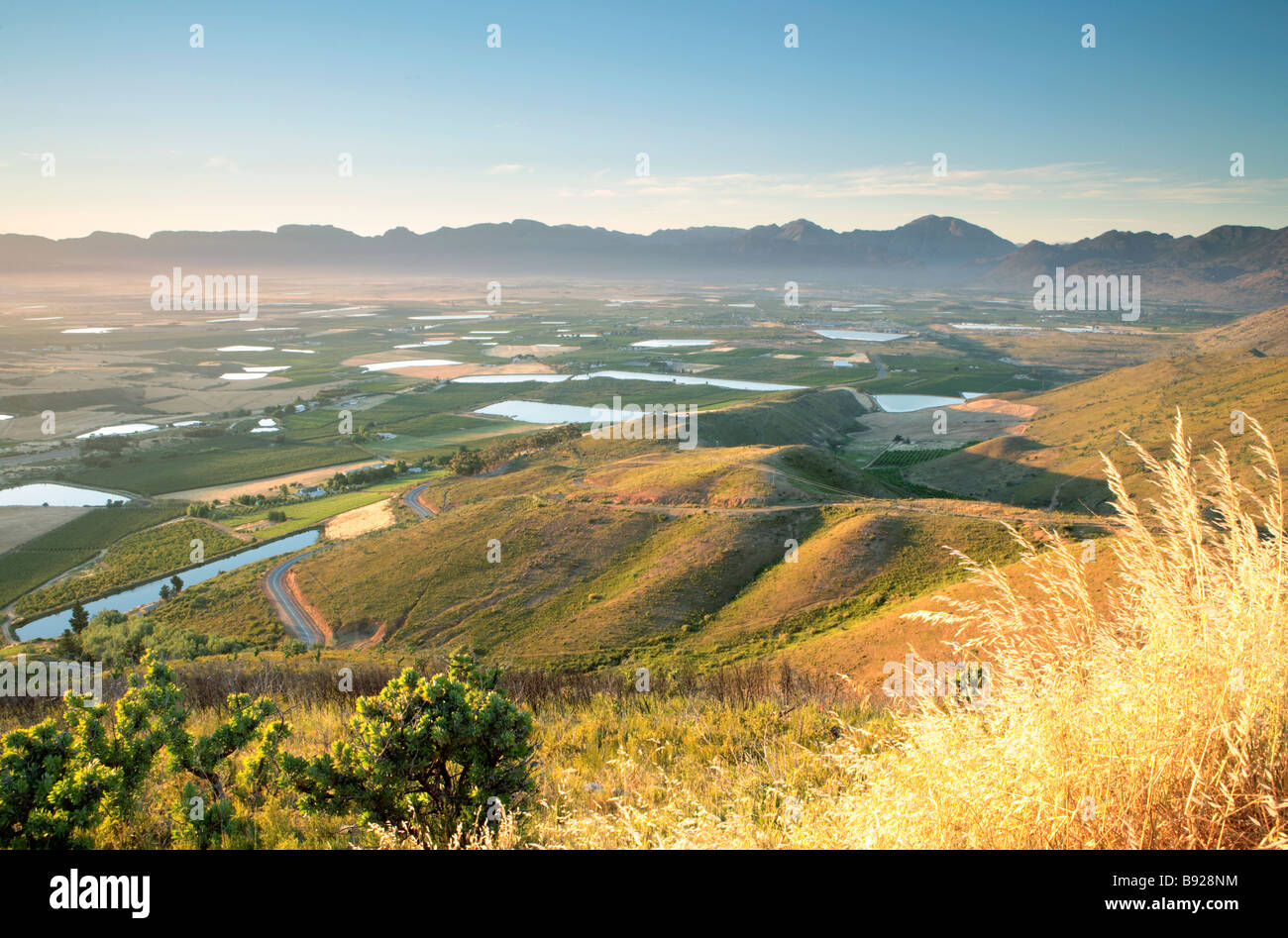 View of Ceres Valley at dawn Ceres Western Cape Province South Africa ...