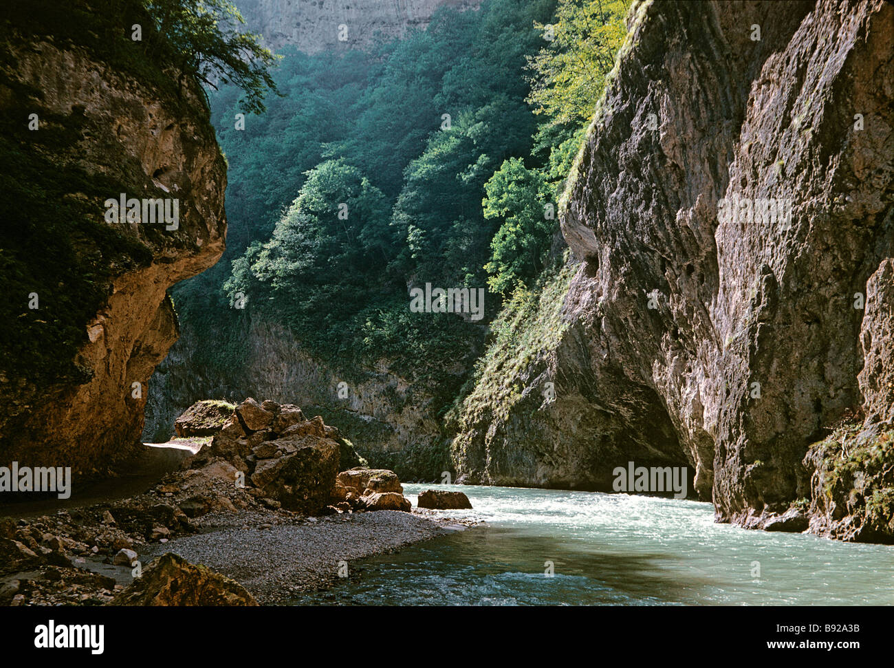 The Chegem Gorge in Kabarda Balkaria North Caucasus Stock Photo - Alamy