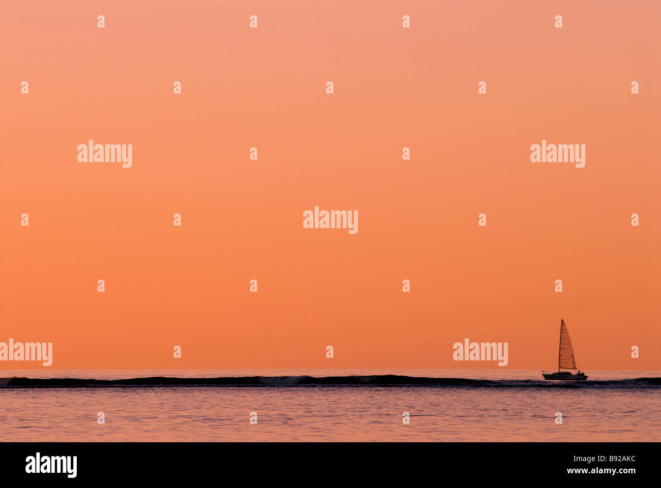 View of boat out on the ocean Mauritius Stock Photo - Alamy