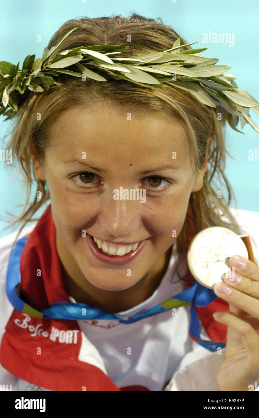 Stanislava Komarova Russia silver medallist of the Summer Olympics 2004 ...