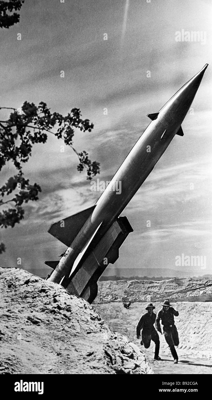 Launch ready rocket Stock Photo - Alamy