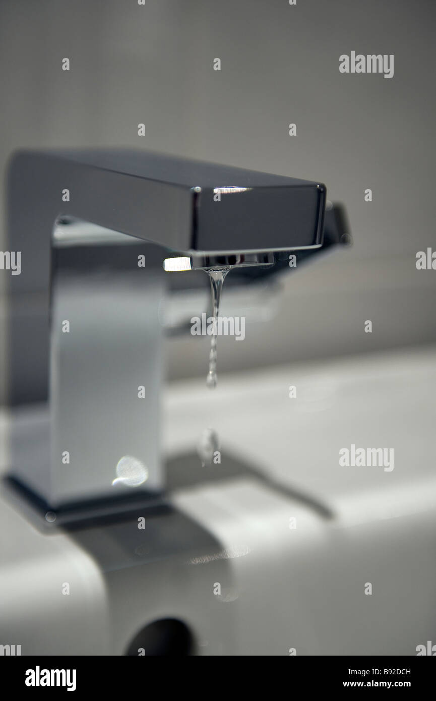 Domestic water tap or Faucet dripping Stock Photo - Alamy