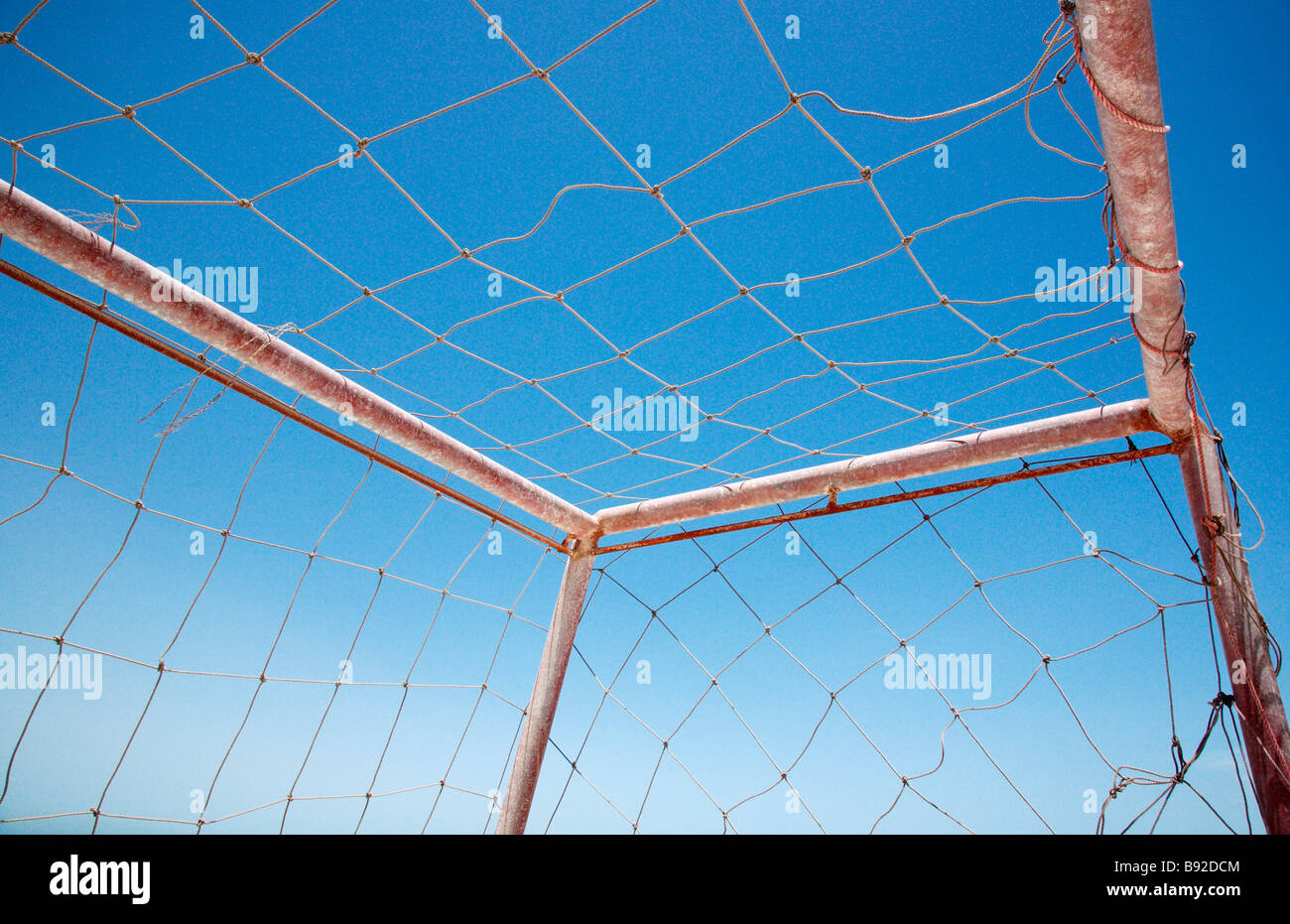 Close up of football goal net hi-res stock photography and images - Alamy
