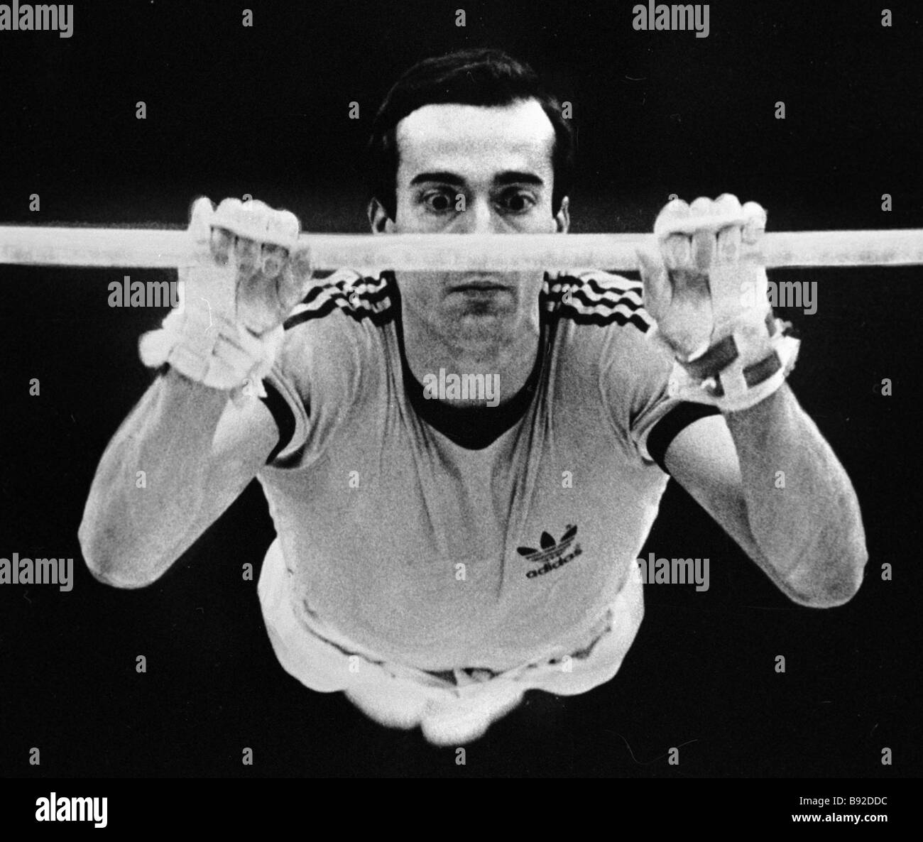 A Soviet gymnast during the competitions Stock Photo - Alamy