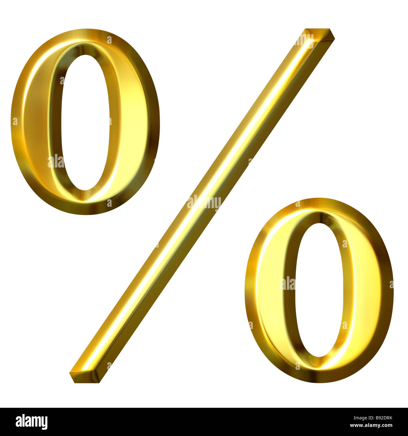 3d percentage sign hi-res stock photography and images - Alamy