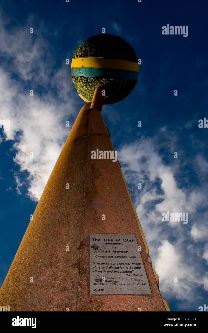 The Tree of Utah by Karl Momen in the middle of the salt flats on ...