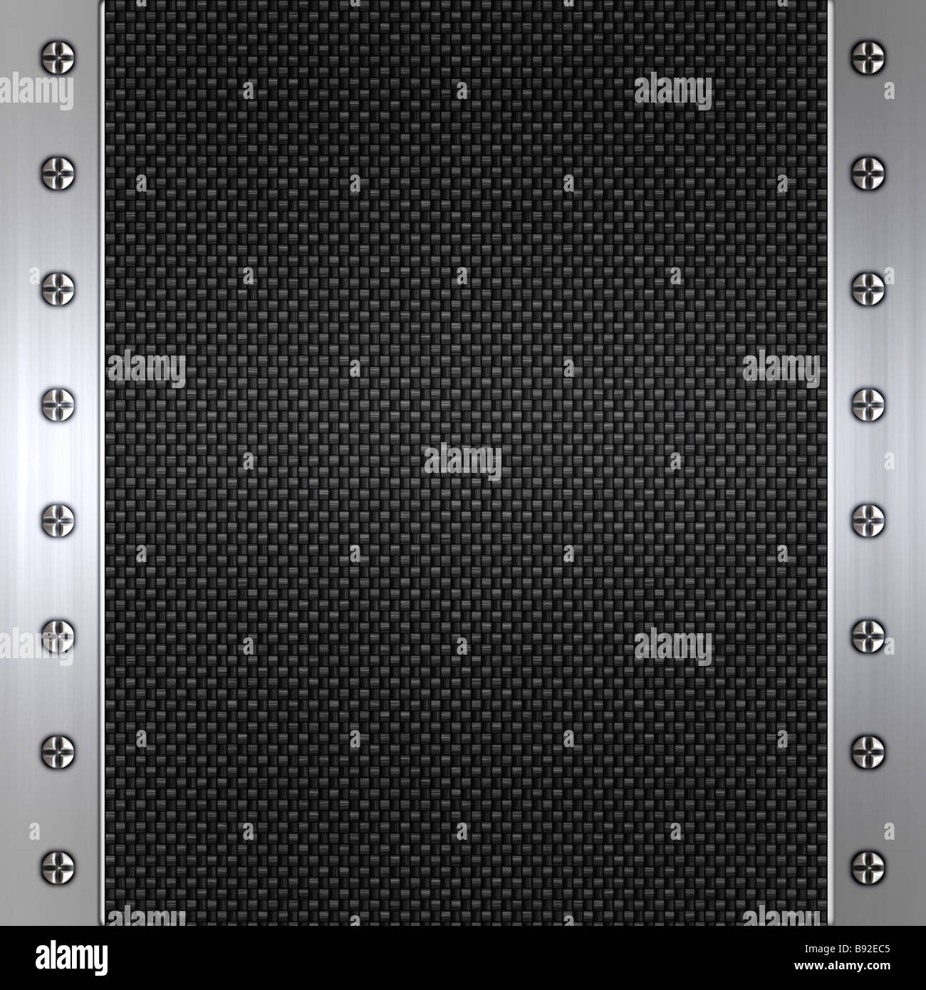 image of carbon fibre inlaid in brushed metal frame Stock Photo - Alamy