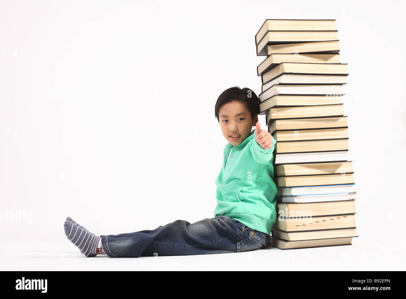 Young Child in Study Stock Photo - Alamy