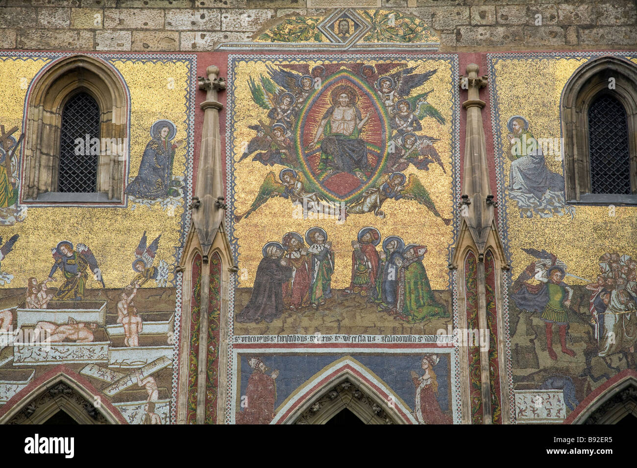 Religious art in Prague Castle Prazsky Hrad precinct Prague Czech ...