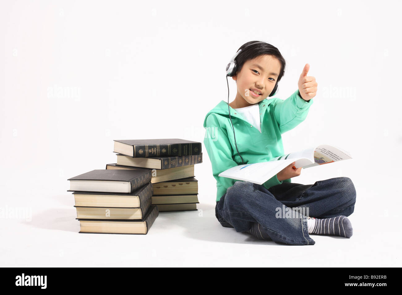 Young Child in Study Stock Photo - Alamy