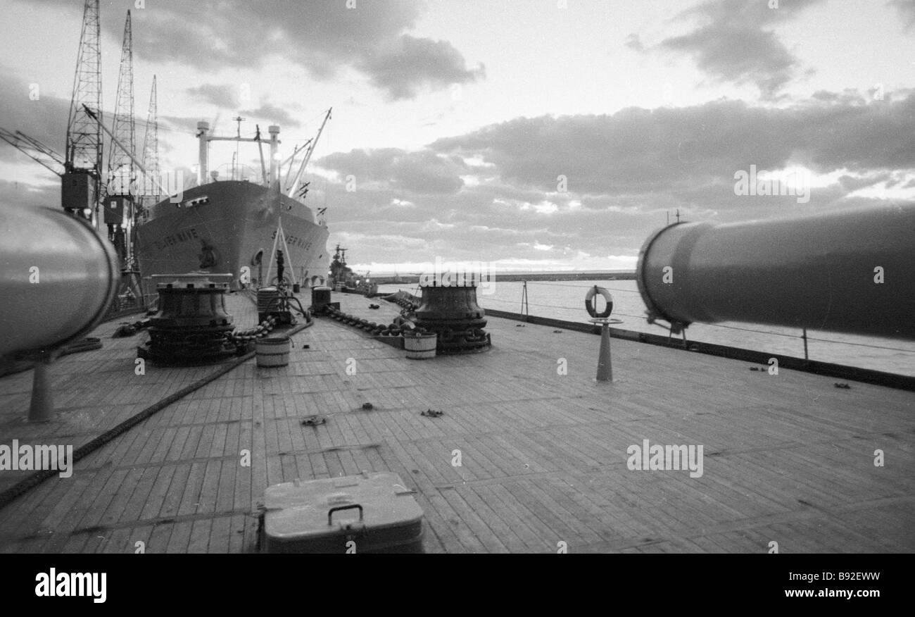 A Soviet warship deck Stock Photo - Alamy
