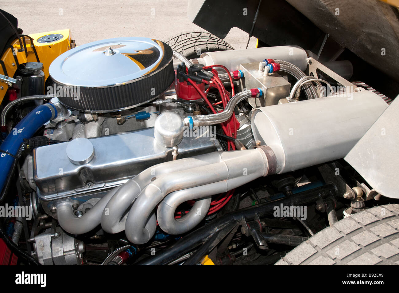 Ultima Can Am engine detail Stock Photo - Alamy