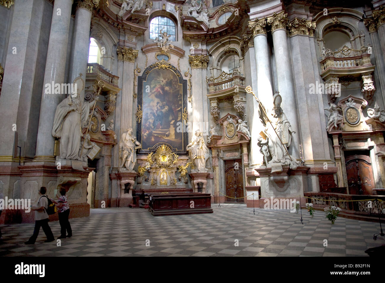 St nicholas church interior prague hi-res stock photography and images ...