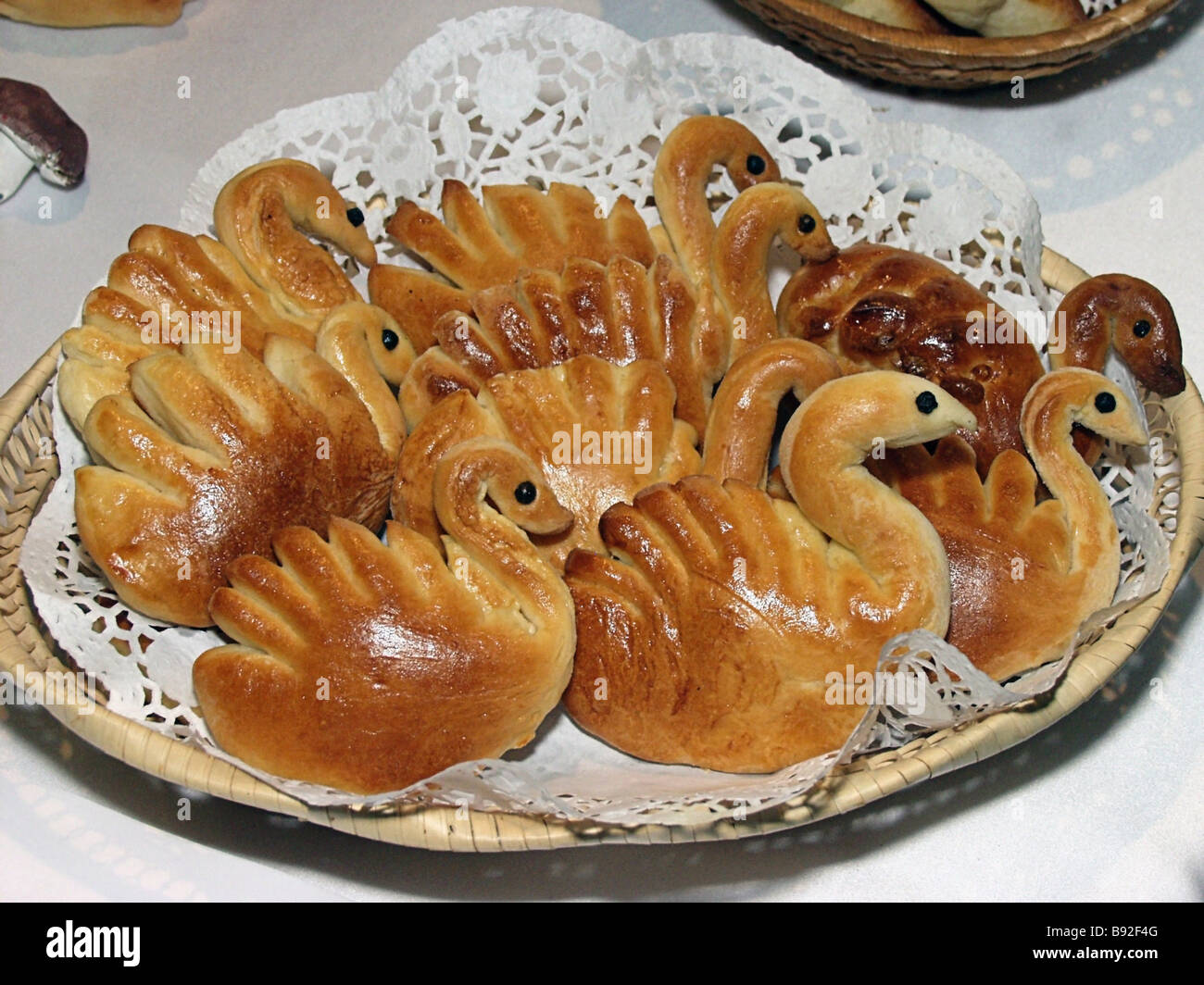 Fancy pastries at the international baked goods exhibitions Pekarnya ...