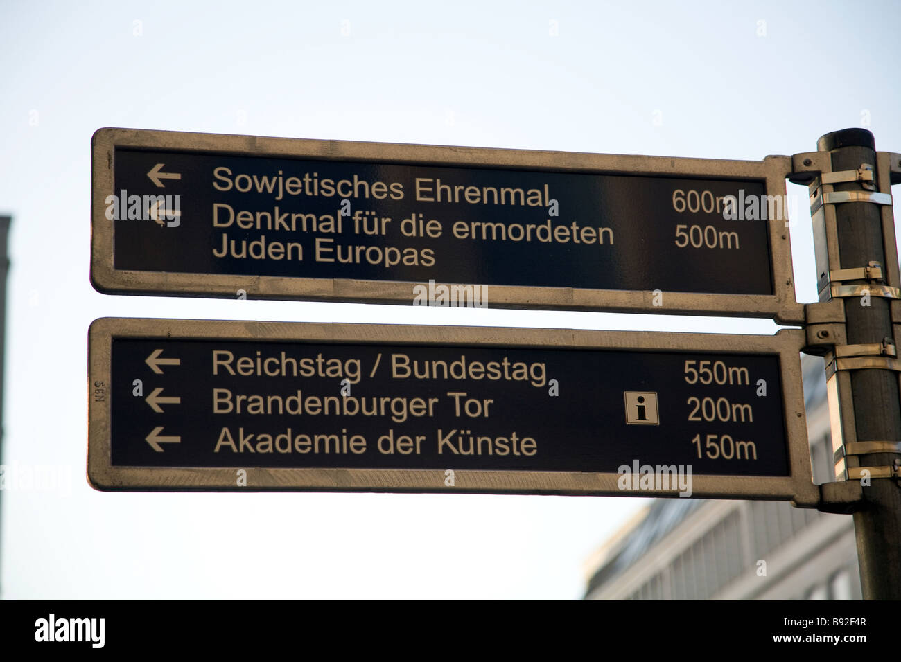 Street sign in Berlin Germany Stock Photo - Alamy