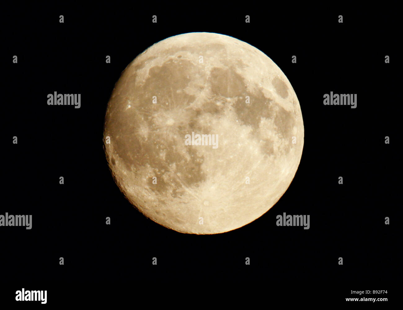 Full moon in September Stock Photo - Alamy
