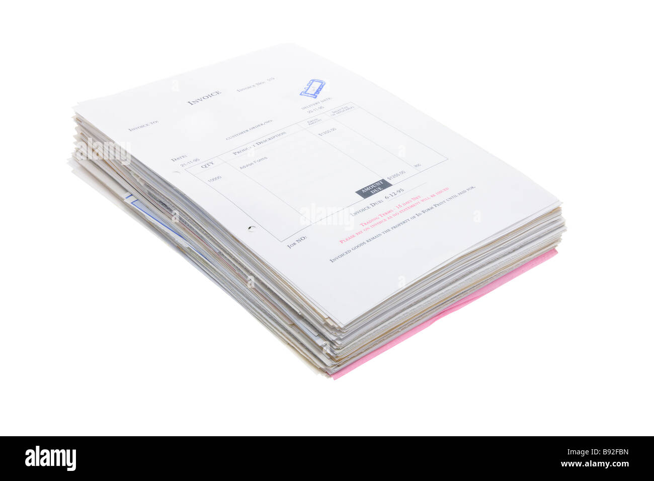 Pile of official papers isolated hi-res stock photography and images ...